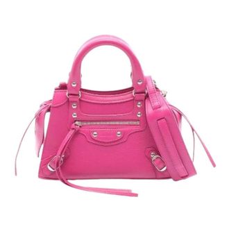 Balenciaga Sac &agrave; main Neo Classic Nano Pre-owned en cuir - Femme - Pre-owned - Rose - Taille: ONE Size