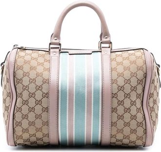Gucci Hobo Bags - Medium GG Canvas Web Joy Boston Bag - Gr. unisize - in Braun - f&uuml;r Damen