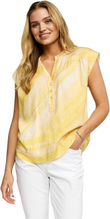 2-Biz Femme, Blouses et Chemises, Jaune, Taille: 46 FR Chemises