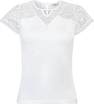 Stockerpoint Damen Fernanda Trachtenshirt, Weiß, XL EU