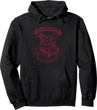 Harry Potter Red Hogwarts Crest Pullover Hoodie