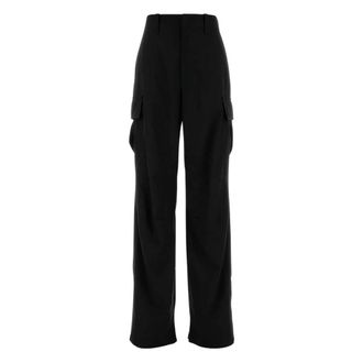 Bottega Veneta Feine Cargo-Hose aus Wolle - - Trousers - Damen - Schwarzk - XS