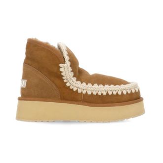 Mou Braune Shearling Winterstiefel - - Shoes - Damen - Braun - 37 EU