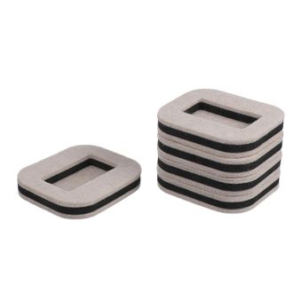 NUOBESTY 5 St&uuml;ck rutschfeste Filz M&ouml;belgleiter f&uuml;r M&ouml;belrollen Bodenschonende Antirutschpads f&uuml;r B&uuml;rostuhlrollen Filzrollenhalter f&uuml;r Holz und Fliesenb&ouml;den