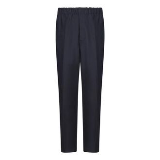 Jil Sander Blaue Hose mit elastischem Bund - - Trousers - Herren - Blau - S