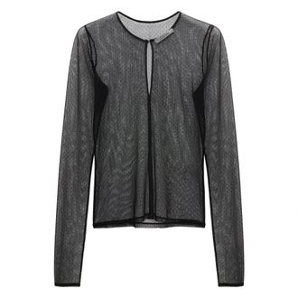 Dorothee Schumacher Verzaubertes Spitzenhemd - - Tops - Damen - Schwarzk - XL