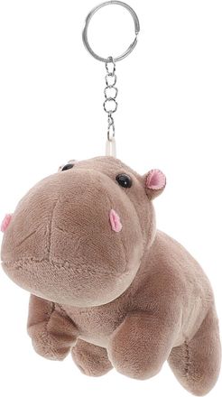 Holibanna Simulation Nilpferd-schlüsselanhänger Plüschschlüsselschnalle Plüschtier-schlüsselanhänger Plüsch-taschenanhänger Lustiger Schlüsselanhänger Light Bro