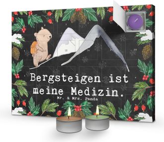 Mr. & Mrs. Panda Adventskalender Bär Bergsteigen - Geschenk, Wandern, Alpinwandern, duftkerzen, Alpinismus, kerzen, Bergsport, Weihnachtskalender, Trekking, duft