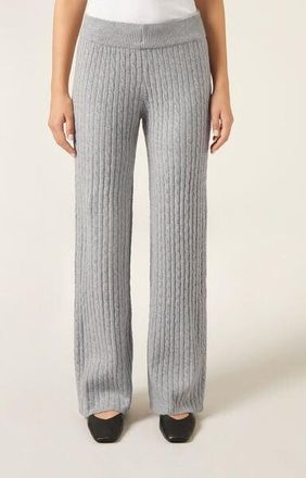 Calzedonia Palazzohose Mit Zopfmuster Grau