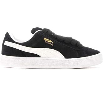 Puma Schwarze Wildleder-Sneakers mit Lederelementen - - Shoes - Herren - Schwarzk - 42 1/2 EU