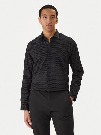 HUGO BOSS Hemd Excurse 50554481 Schwarz Regular Fit