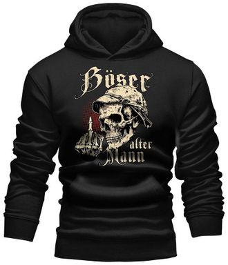 Lobo Negro Kapuzensweatshirt Hoodie f&uuml;r den etwas &auml;lteren N&ouml;rgler: B&ouml;ser Alter Mann