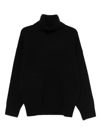 Toteme double-knit turtleneck sweater - Schwarz