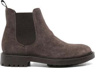 Kiton Chelsea-Boots aus Leder - Braun