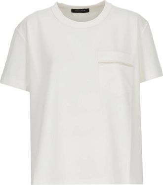 Fabiana Filippi Femme, Tops, Blanc, Taille: 34 FR Viscose T-Shirt