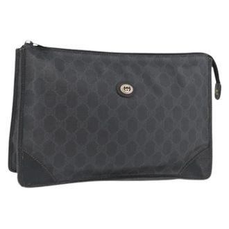 Gucci Pochette GG Canvas Vintage Pre-owned - Femme - Pre-owned - Noir - Taille: ONE Size
