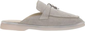 Estro & Luminara Femme, Chaussures, Gris, Taille: 37 EU Mules en velours italien