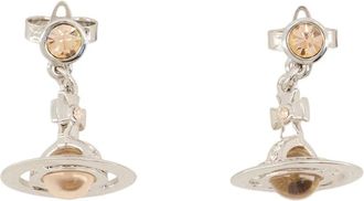 Vivienne Westwood Neue Petite Orb Ohrringe - - Accessories - Damen - Grau - ONE SIZE
