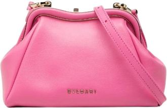 Bulgari Pre-owned Sac bandouli&egrave;re en cuir Serpenti Pouch - Femme - Pre-owned - Rose - Taille: ONE Size