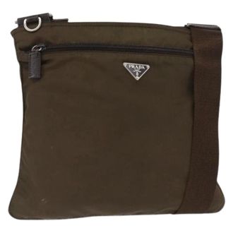 Prada Sac bandouli&egrave;re en nylon vintage Pre-owned - Femme - Pre-owned - Vert - Taille: ONE Size