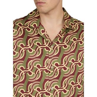 Dr&ocirc;le de Monsieur Chemise manches courtes jacquard Maillon