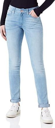 s.Oliver Sales GmbH & Co. KG / s.Oliver Pantalon Long pour Femme, Coupe Slim fit Long, Coupe Slim, Bleu, 32W x 30L