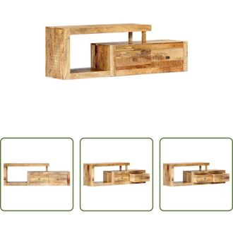 vidaXL vidaXL TV-Schrank Massivholz - TV-Schrank 120x30x40 cm Massivholz Mango