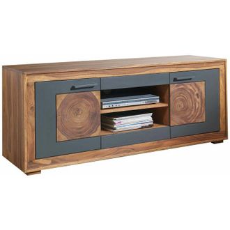 Massivmoebel24 TV-Board Sheesham 150x46x62 gebeizt turin 02