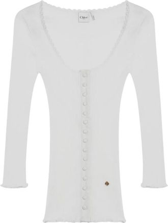 Chlo&eacute; Damen, Oberteile, Wei&szlig;, M/LGr&ouml;&szlig;e