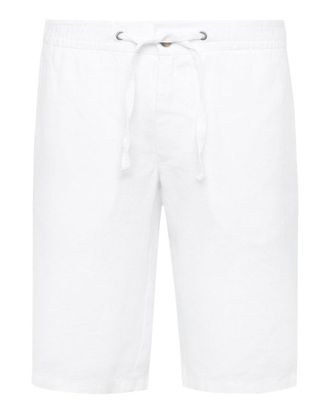 Tom Rusborg Leinenshorts mit elastischem Bund und Kordelzug in
