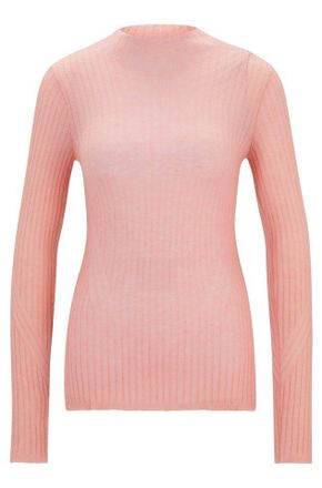 HUGO BOSS Strickpullover Fennon Premium Damenmode in Rippenoptik