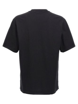 Burberry Logo-Embroidered T-shirt - Black