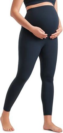 CRZ YOGA Butterluxe Maternity Leggings Over The Belly Leggings de Grossesse Souples - 63cm True Navy 46