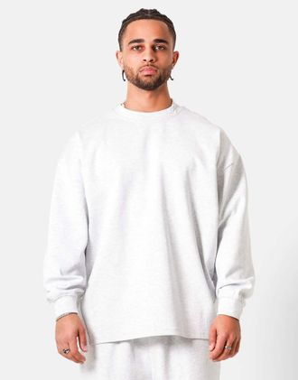 Sixth June Sweat ras de cou avec coeurs brod&eacute;s - Gris clair