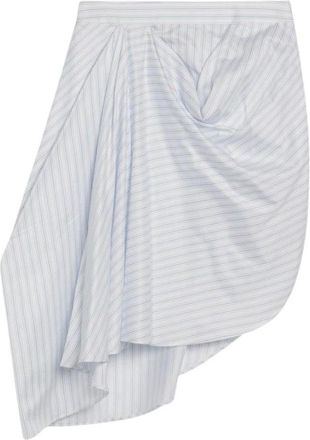 J.W.Anderson Jupe drap&eacute;e asym&eacute;trique - Femme - Jupes - Bleu - Taille: 34 FR