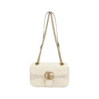 Gucci Sac bandouli&egrave;re matelass&eacute; Pre-owned - Femme - Pre-owned - Blanc - Taille: ONE Size