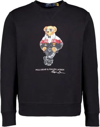 Polo Ralph Lauren Herren Sweatshirt schwarz Baumwolle Motiv