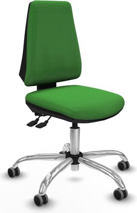 Piqueras y Crespo Elche Drehstuhl ohne Armlehnen, ausgestattet mit Asincro und Schneideschaum, Rollen 65 mm, Parkett, Gr&uuml;n