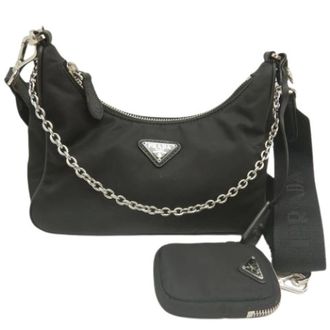 Prada Sac bandouli&egrave;re Saffiano Pre-owned - Femme - Pre-owned - Noir - Taille: ONE Size