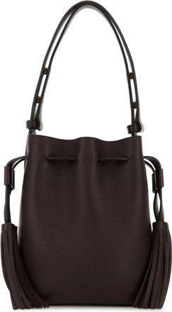 Valentino Garavani Femme, Sacs, Brun, Taille: ONE Size VLogo Signature Petit sac seau en cuir