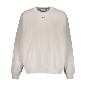 Off-white Homme, Sweatshirts et sweats &agrave; capuche, Gris, Taille: S Logo SweaT-shirt