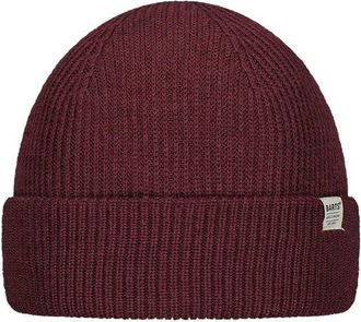 Barts Herren Beanie Strickm&uuml;tze gestrickte Winterm&uuml;tze mit Umschlag Stonel 5752 Dark Red 05