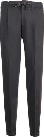 Michele Carbone Homme, Pantalons, Noir, Taille: W34 Slim-fit Pantalons