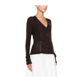 Cecilie Bahnsen Damen, Strickwaren, Braun, LGr&ouml;&szlig;e