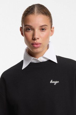 HUGO BOSS Sweatshirt Damaswee mit Logoschriftzug, Rundhals