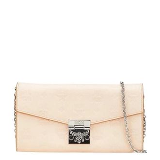 MCM Pre-owned Leather Clutch - - Pre-owned - Damen - Rosa - ONE SIZE