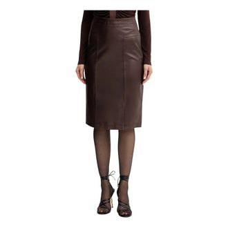 H&eacute;rve L&eacute;ger Estella Rock - - Skirts - Damen - Braun - XS