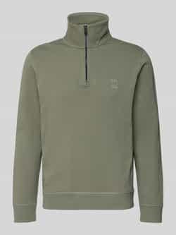 Boss Orange by Hugo Boss Regular Fit Troyer aus reiner Baumwolle Modell TERRY