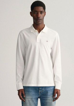 GANT Poloshirt REG SHIELD LS PIQUE RUGGER mit Logotickerei auf der Brust