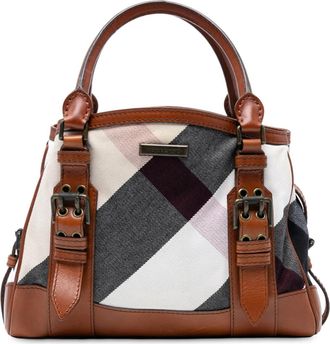 Burberry Shopper - Mega Check Canvas Marston Tote - Gr. unisize - in Braun - f&uuml;r Damen